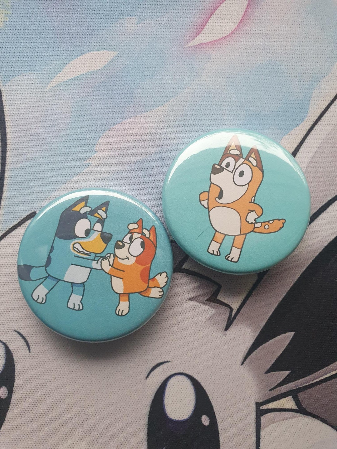 Bluey Buttons Goes Out. - Etsy