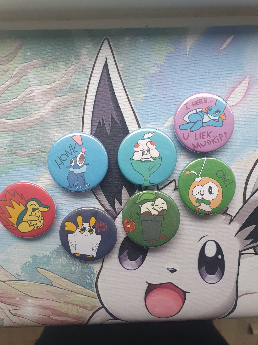 Pokemon Buttons - Etsy