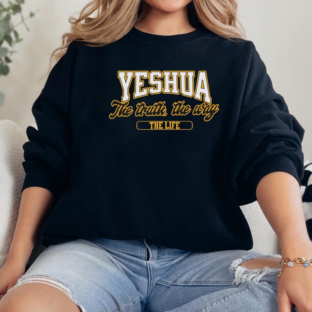 Yeshua Bible Verse Sweater, Faith Merchandise Apparel Streetwear ...