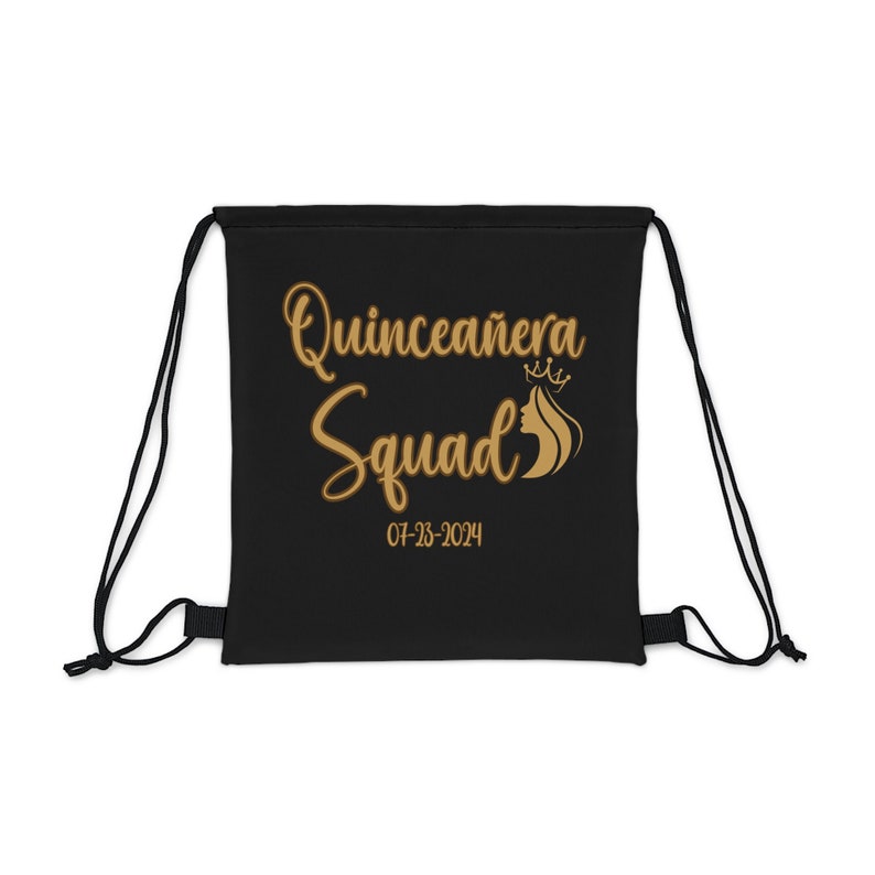 Mis Quince Años Quinceañera Personalized Drawstring Bag, Matching Bags for Family & Squad ...
