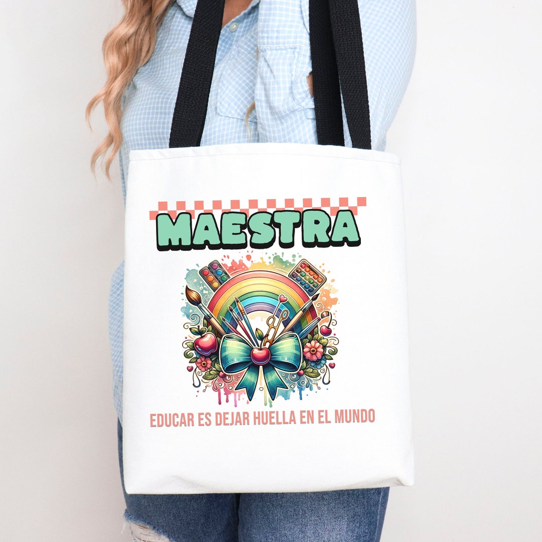 Maestra Spanish Teacher Rainbow Png, Maestra SVG, Customized Maestra ...