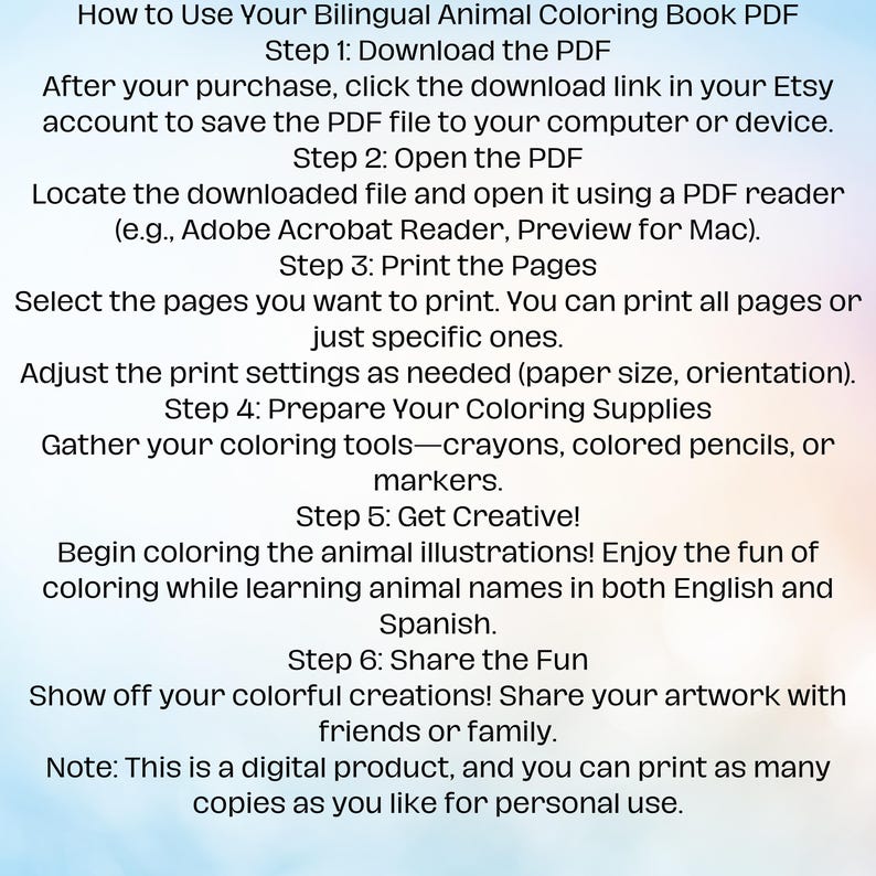 Bilingual Spanish English Coloring Pages Kids, Preschool, Kindergarten ...