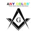 Freemason Logo Decal – Square and Compass Vinyl Sticker – Freemasonry ...