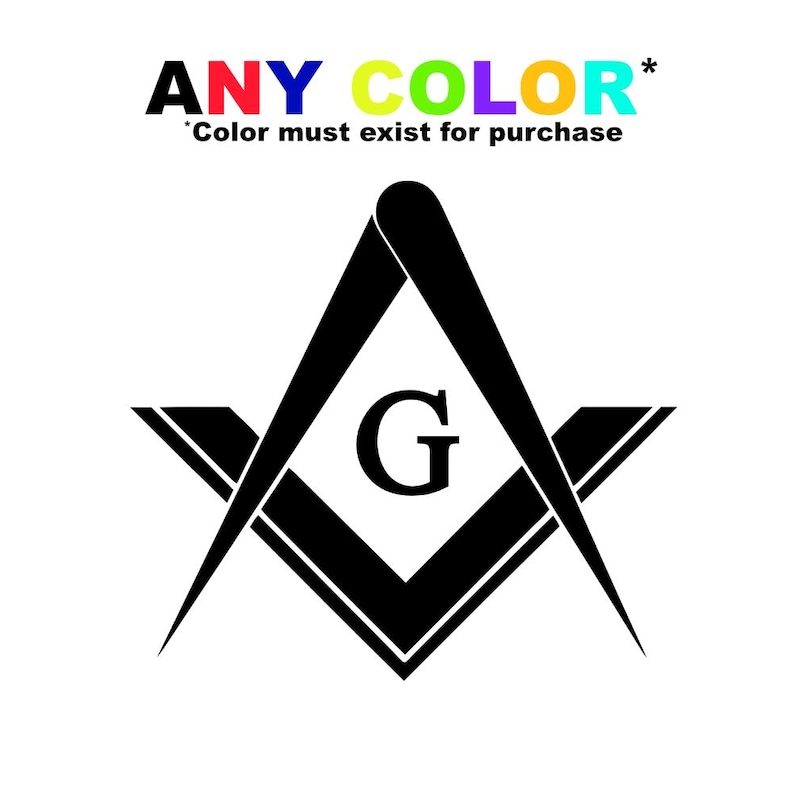 Freemasonry Car Decal - Etsy