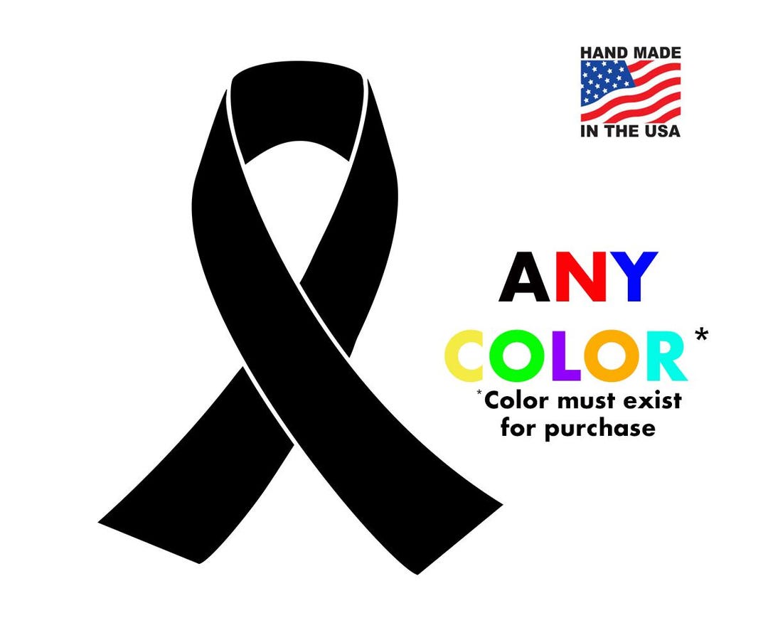 Awareness Ribbons Vinyl Sticker & Decal - Support Ribbon Sticker - Etsy