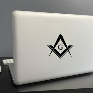 Freemason Logo Decal – Square and Compass Vinyl Sticker – Freemasonry ...