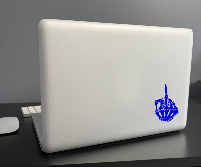 Skeletal Middle Finger Decal – Funny Skeleton Hand Sticker – Car ...