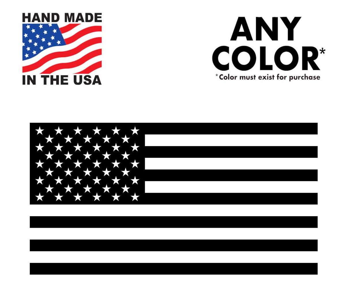 American Flag Vinyl Decal Stars and Stripes - Etsy