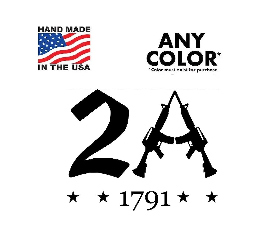 Second Amendment Vinyl Sticker for Gun Enthusiasts - Etsy