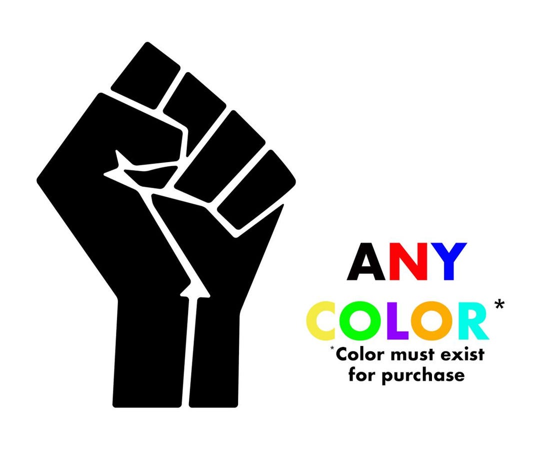 Raised Fist Vinyl Sticker & Decal Car Decal - Etsy