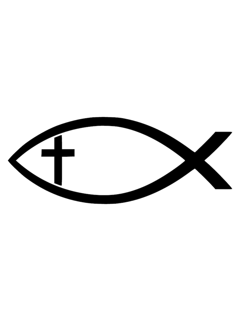 Ichthus Christian Jesus Fish Vinyl Sticker & Decal - Etsy