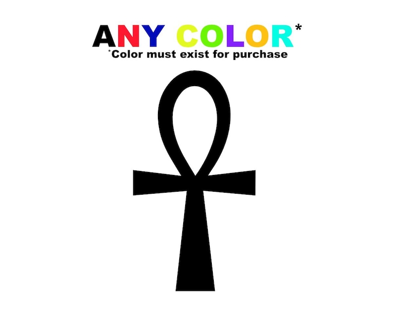 Ankh Cross Vinyl Decal | Egyptian Symbol of Life Sticker | Spiritual ...