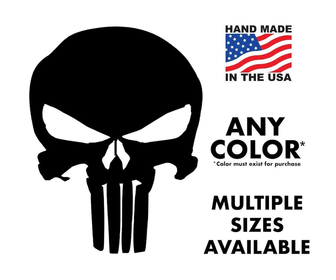 Punisher Vinyl Sticker & Decal - Etsy