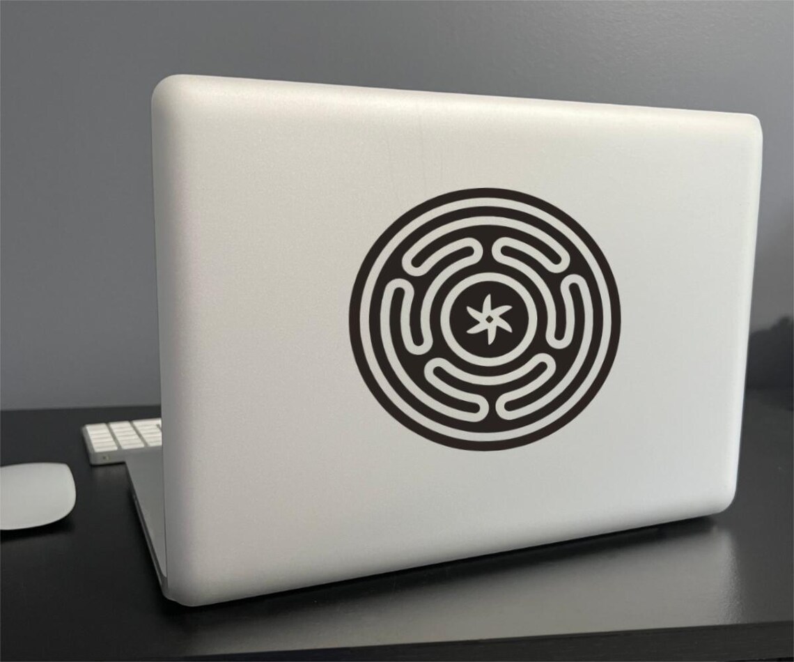 Hecate’s Wheel Vinyl Decal – Goddess Sigil Sticker – Witchcraft, Pagan ...