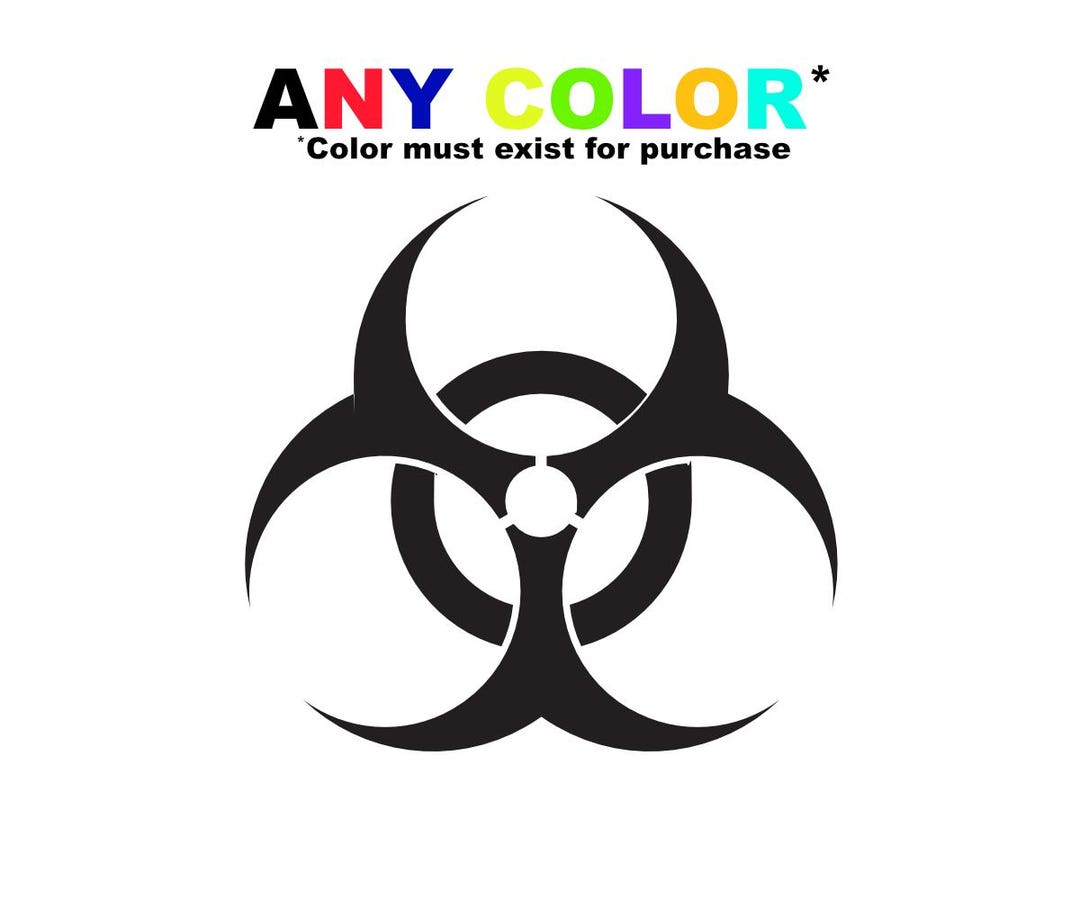 Biohazard Decal – Hazard Symbol Sticker for Car, Laptop, or Toolbox ...