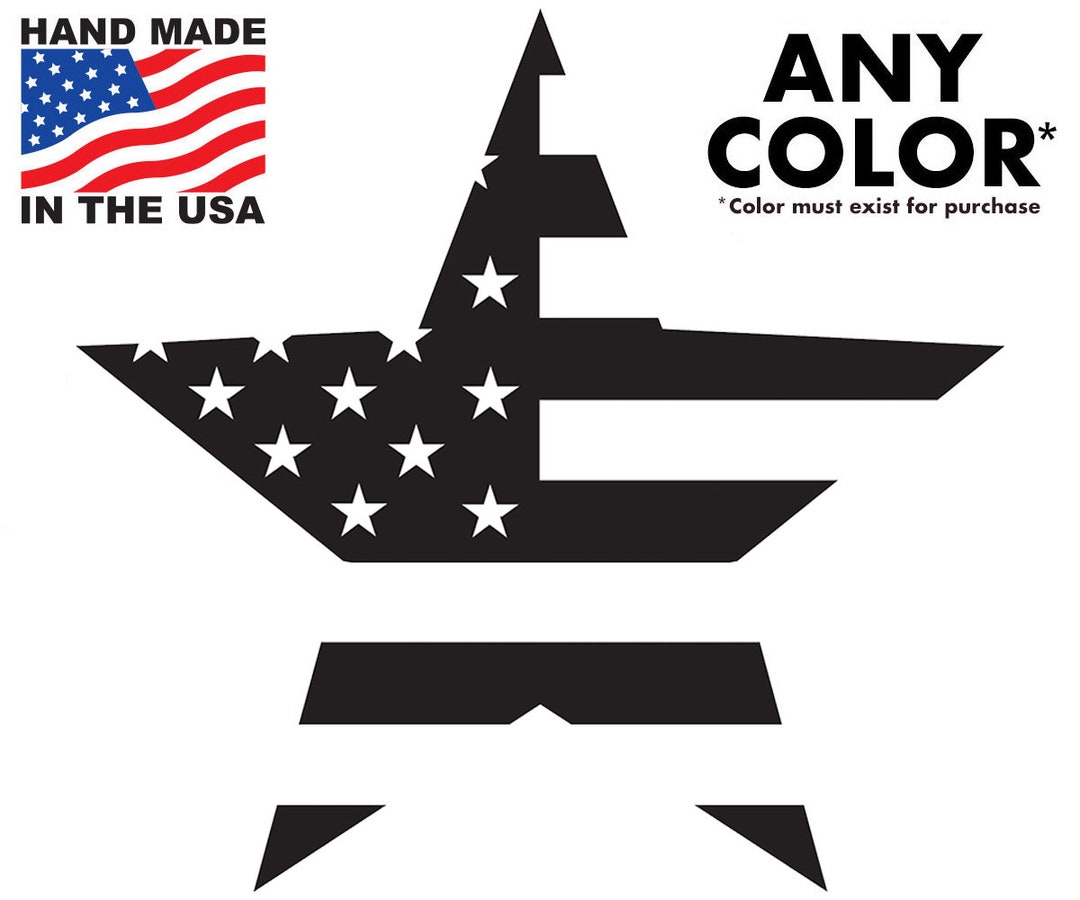Patriotic American Flag Star Decal USA Flag Vinyl Sticker for Car ...
