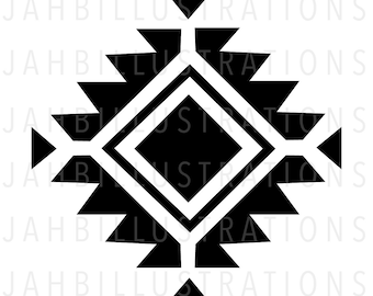 Native American Rug Design Png Svg and Jpg - Etsy