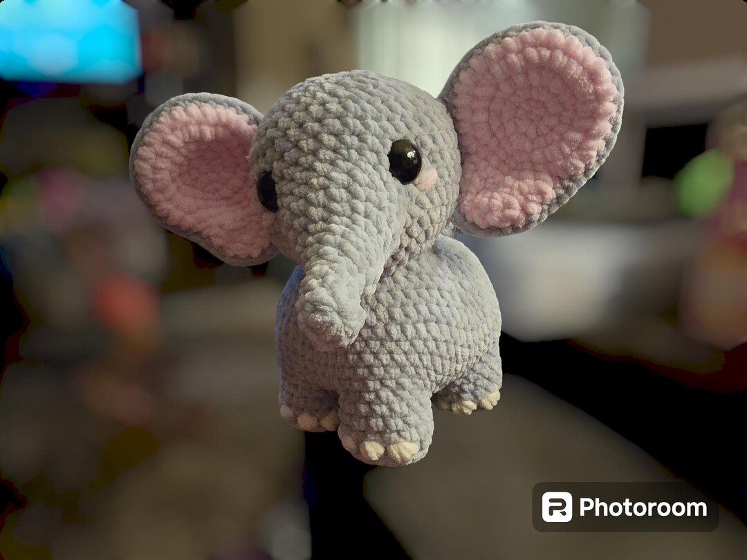 Elepant Plush, Elephant Crochet Plush, Amigurumi Plush, Cute Elepant ...