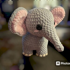Elepant Plush, Elephant Crochet Plush, Amigurumi Plush, Cute Elepant ...
