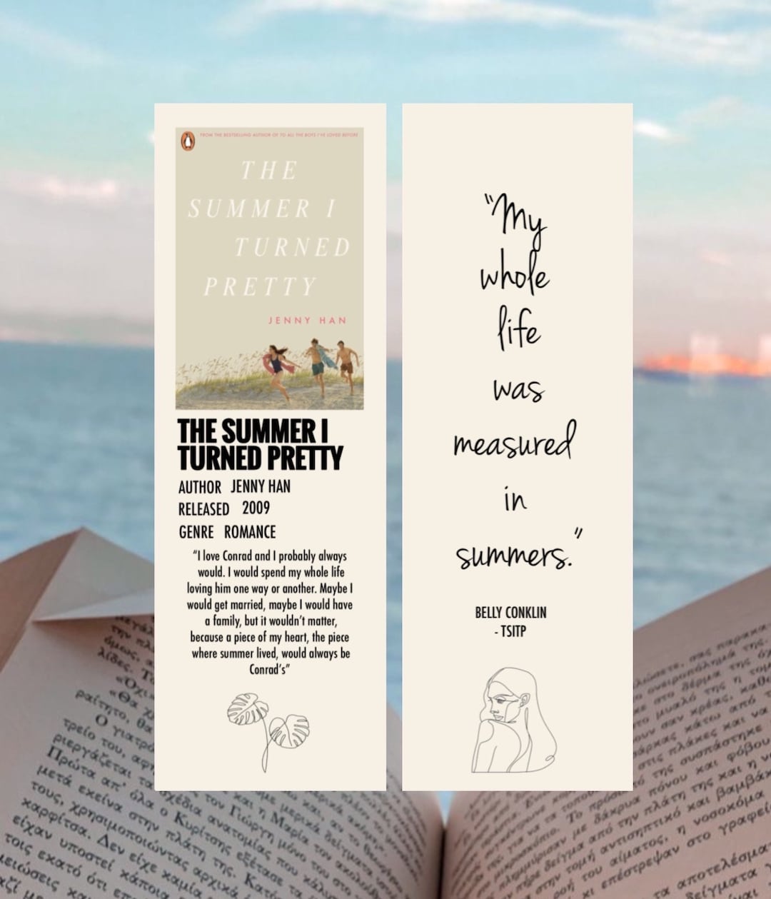 The Summer I Turned Pretty Bookmark - Etsy