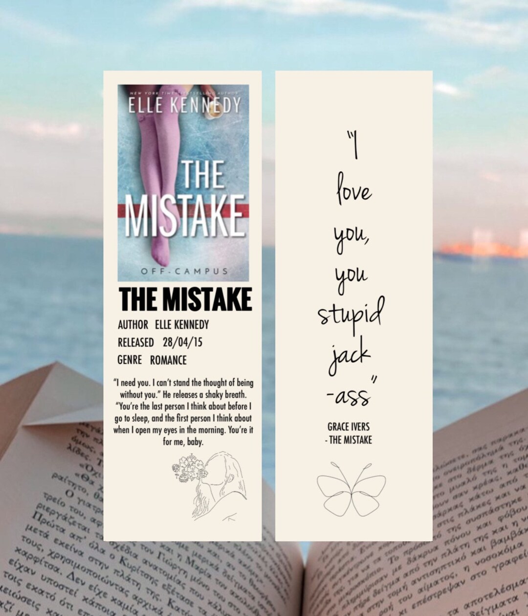 The Mistake Bookmark - Etsy UK