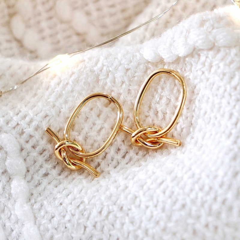 Knot Earrings - Etsy