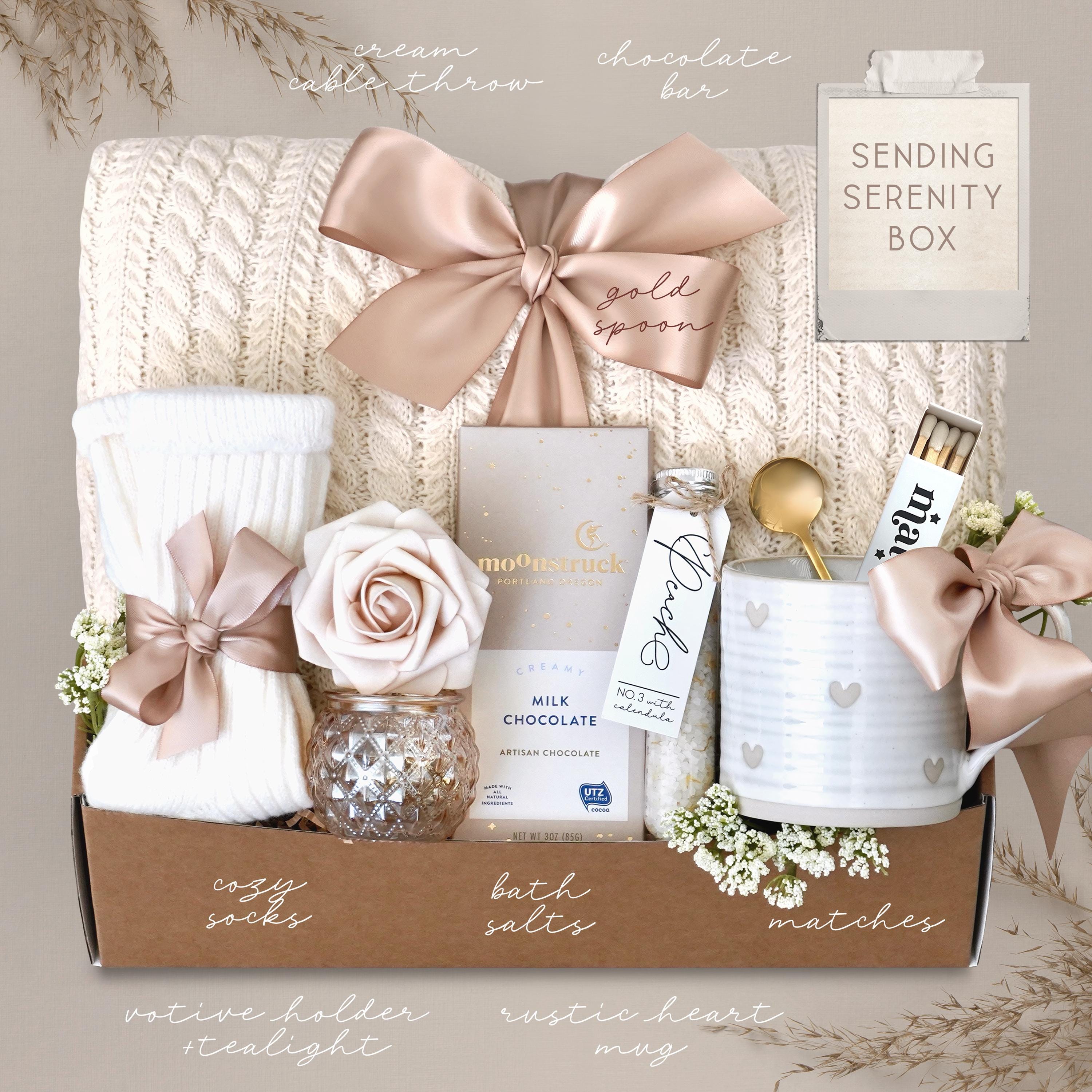 Classy Gift Box for Women, Cozy Gift Box With Blanket, Spa Gift Basket ...