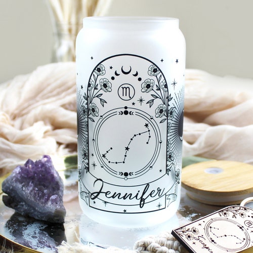 Zodiac Glass Cup - Etsy