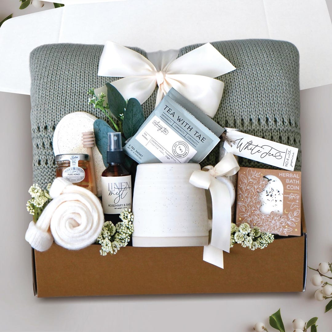 Spa Care Package, Sending Healing Vibes Gift Box for Women, Birthday ...