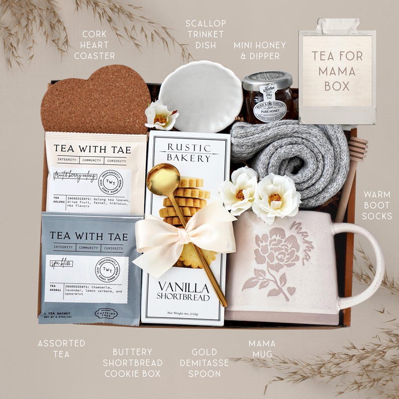 Deluxe New Mom & Baby Gift Box for Women, Postpartum Care Package, New ...