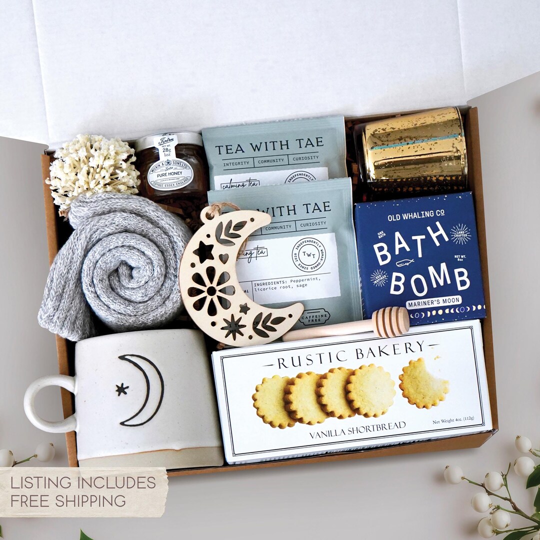 Birthday Gift Box for Her, Celestial Gift With Mug, Moon Gift Box, Care Package for Her, Sending ...