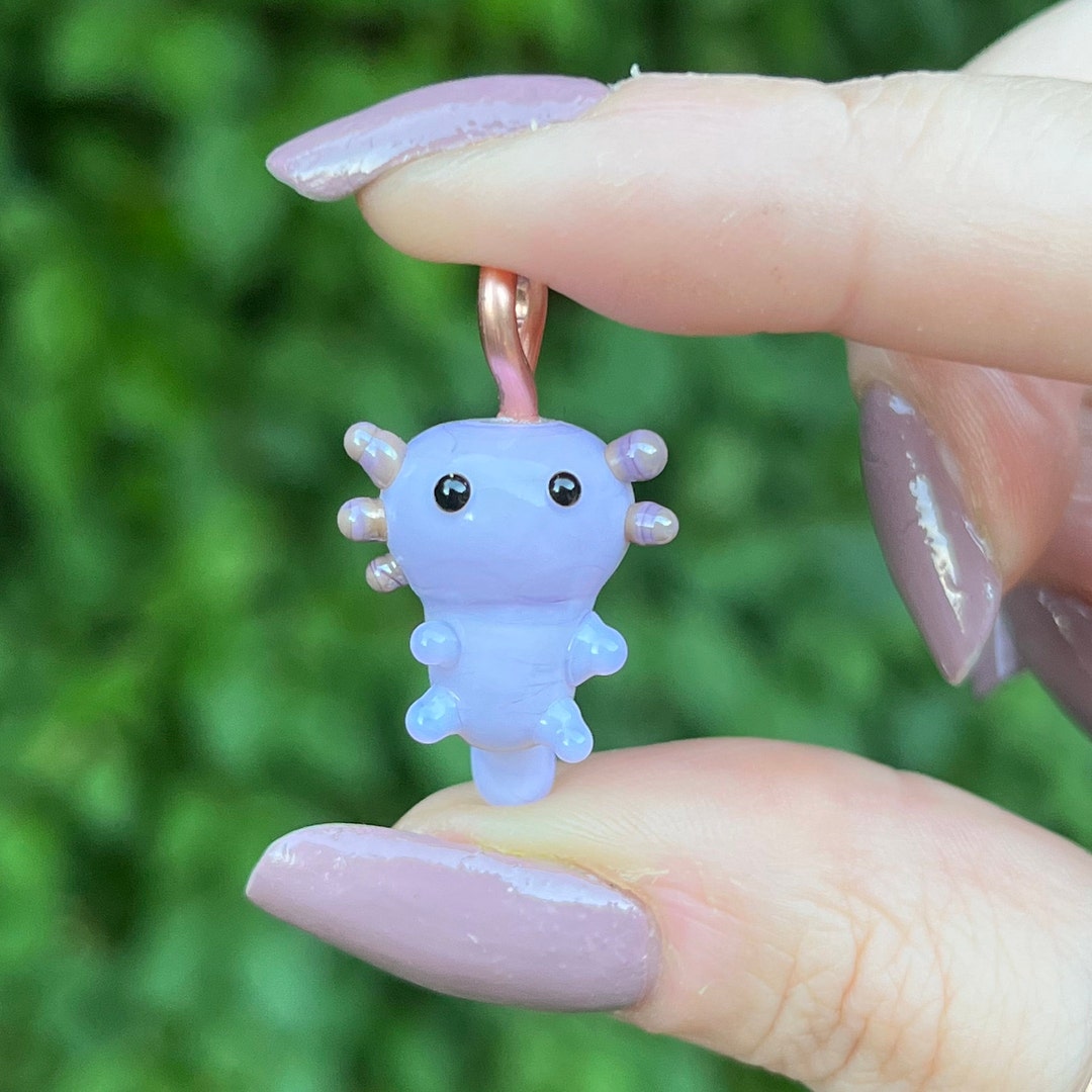 Axolotl Charm Axolotl Lampwork Bead Axolotl Gift - Etsy