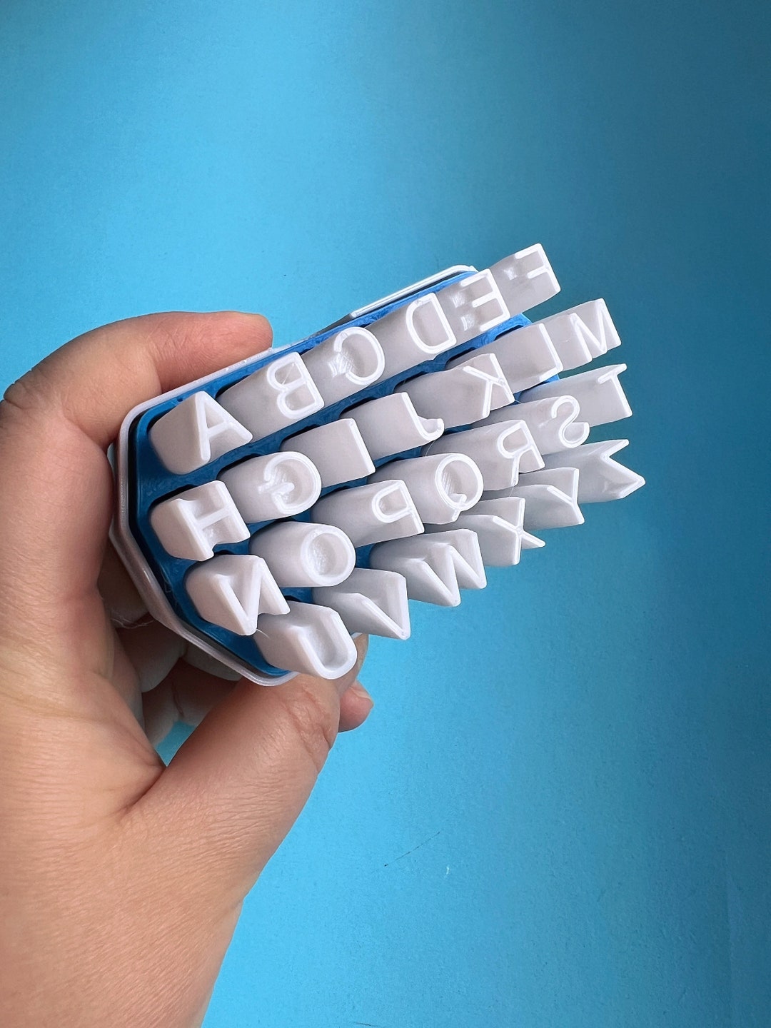 Mini Stamps for Clay. Alphabet Shape. for Working With Polymer and ...