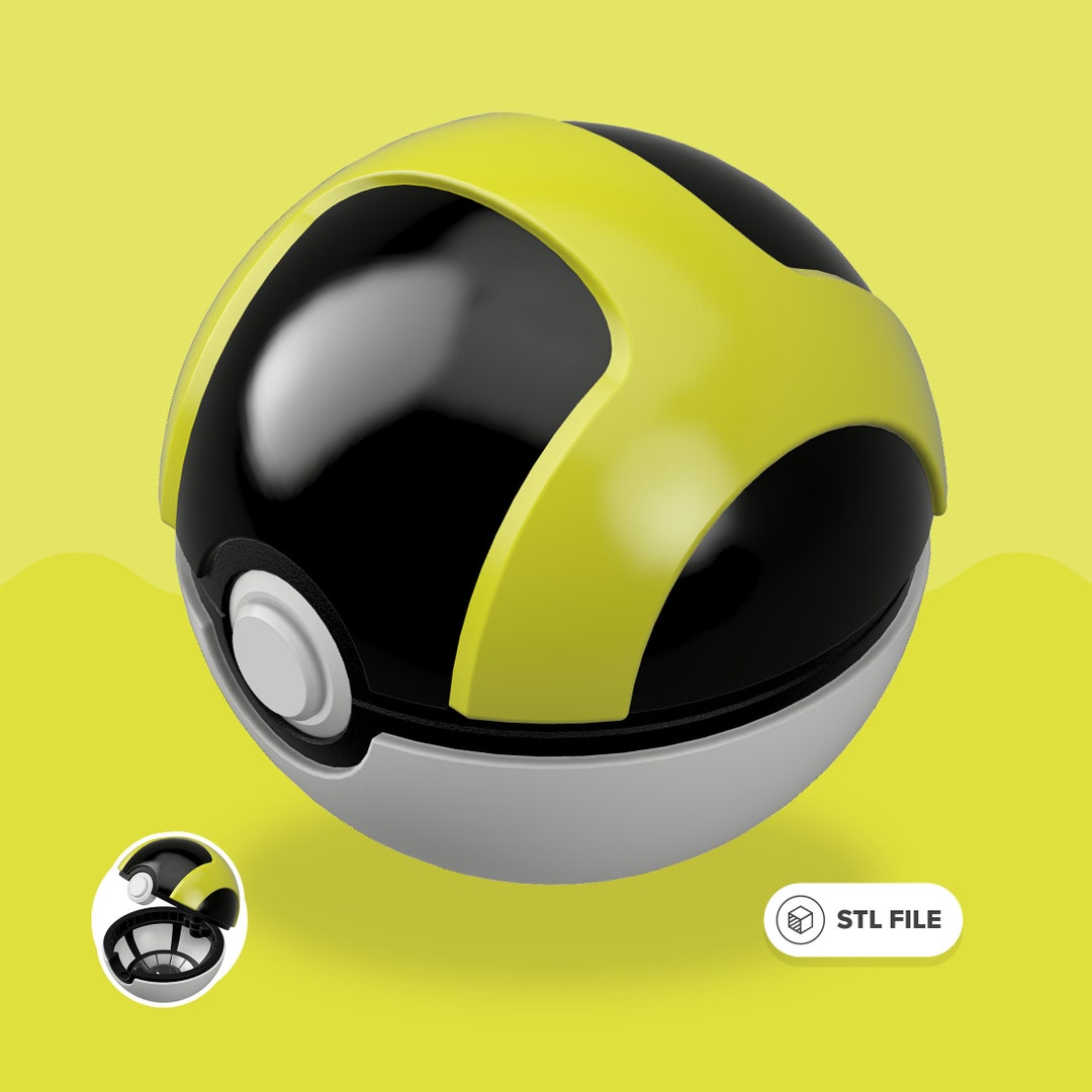 Ultra Ball Pokéball STL From Pokémon With Detailed Interior | STL File ...