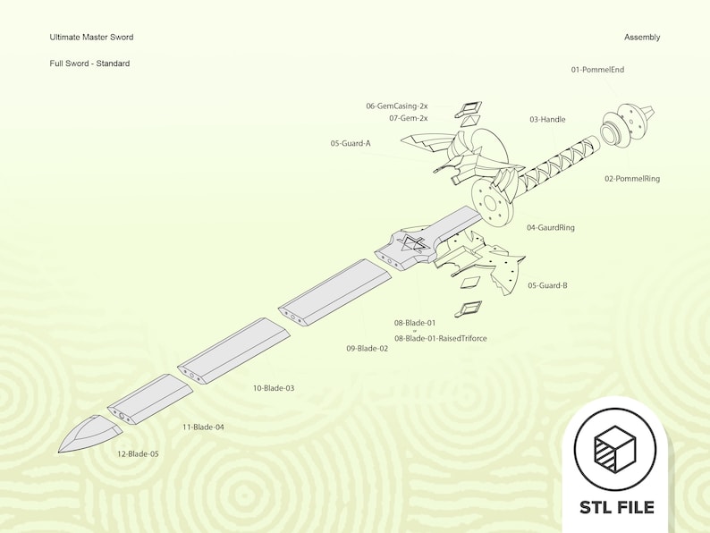 Ultimate Master Sword | STL File for 3D Printing | Legend of Zelda ...