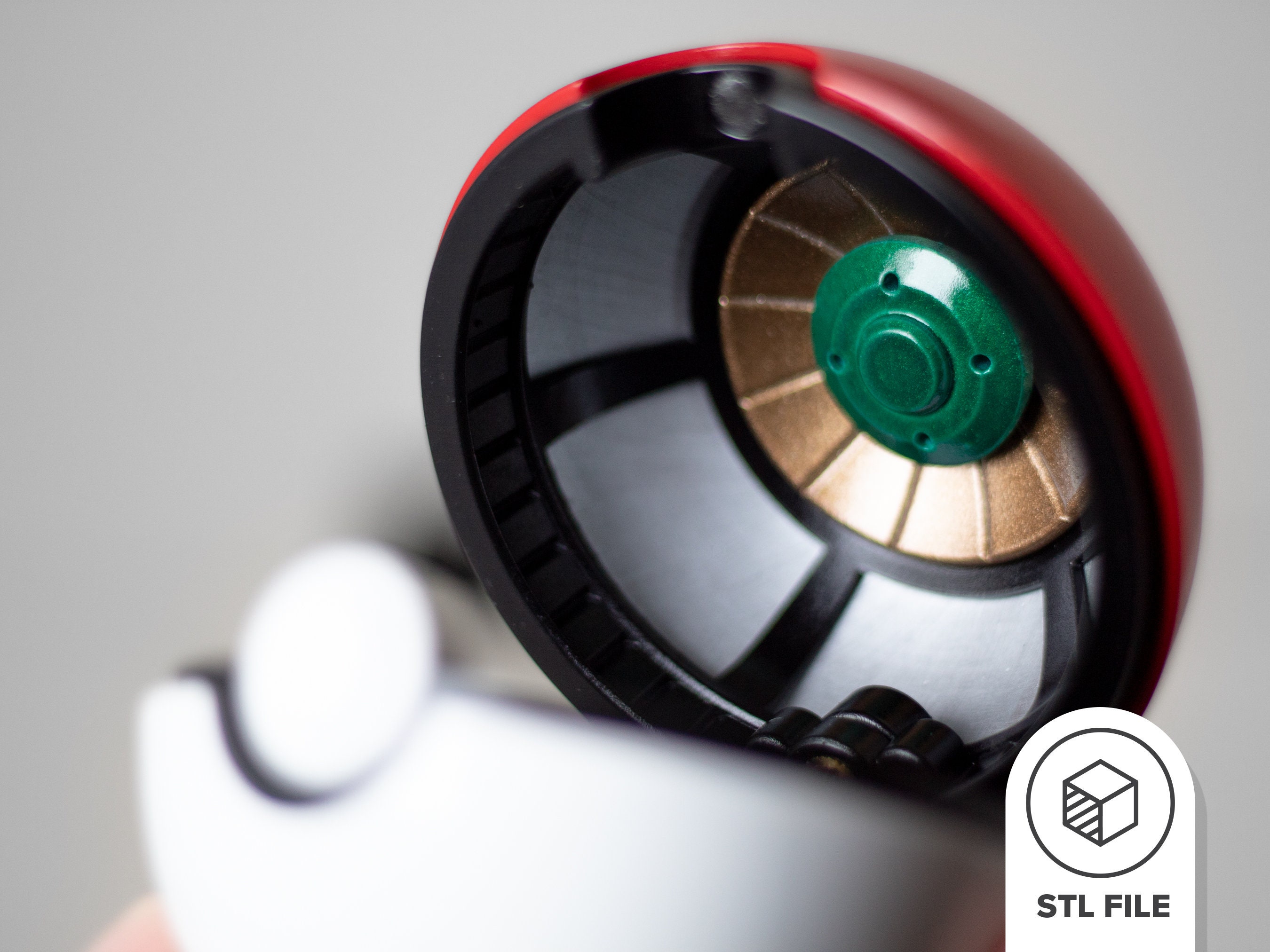 Pokéball STL From Pokémon With Detailed Interior STL File for 3D ...