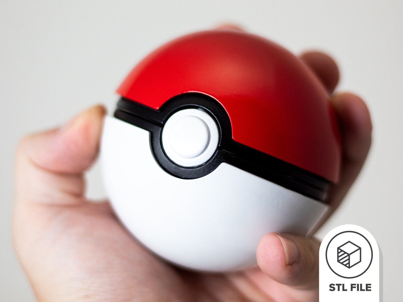 Pokéball Stl From Pokémon With Detailed Interior Stl File For 3d Printing Etsy