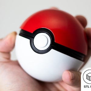 Pokéball STL From Pokémon With Detailed Interior STL File for 3D ...