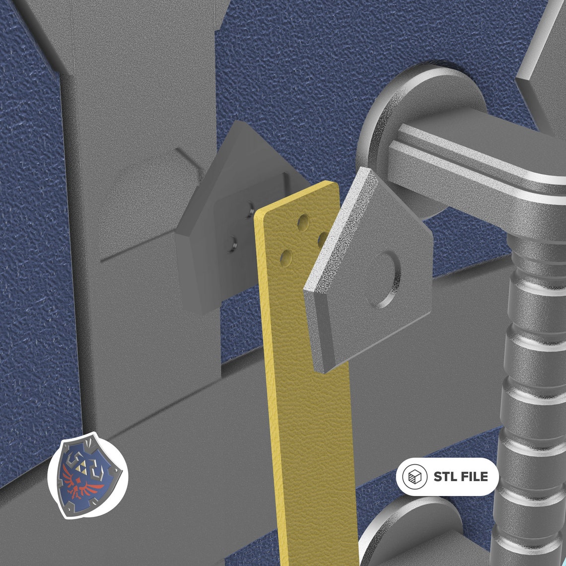 Hylian Shield STL File for 3D Printing Legend of Zelda Inspired Hylian ...