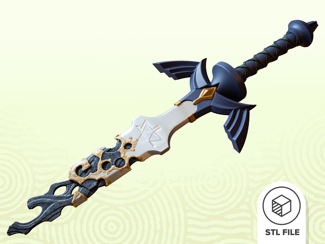 Decayed Master Sword STL File for 3D Printing | Legend of Zelda Tears ...