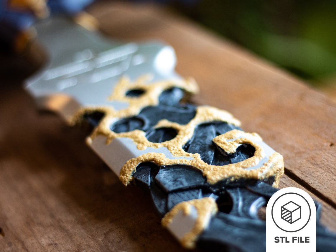 Decayed Master Sword STL File for 3D Printing Legend of Zelda Tears of ...
