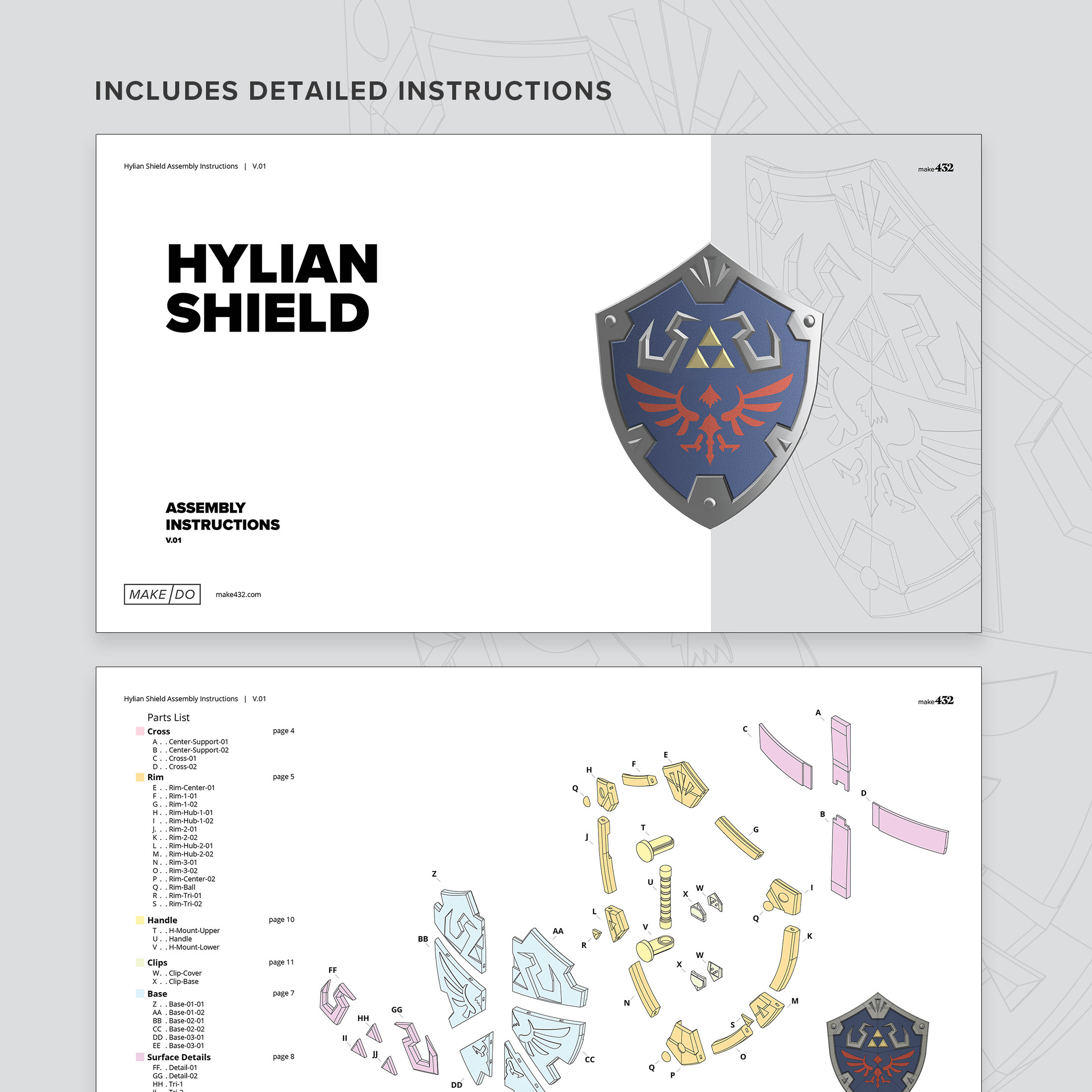 Hylian Shield STL File for 3D Printing Legend of Zelda Inspired Hylian ...