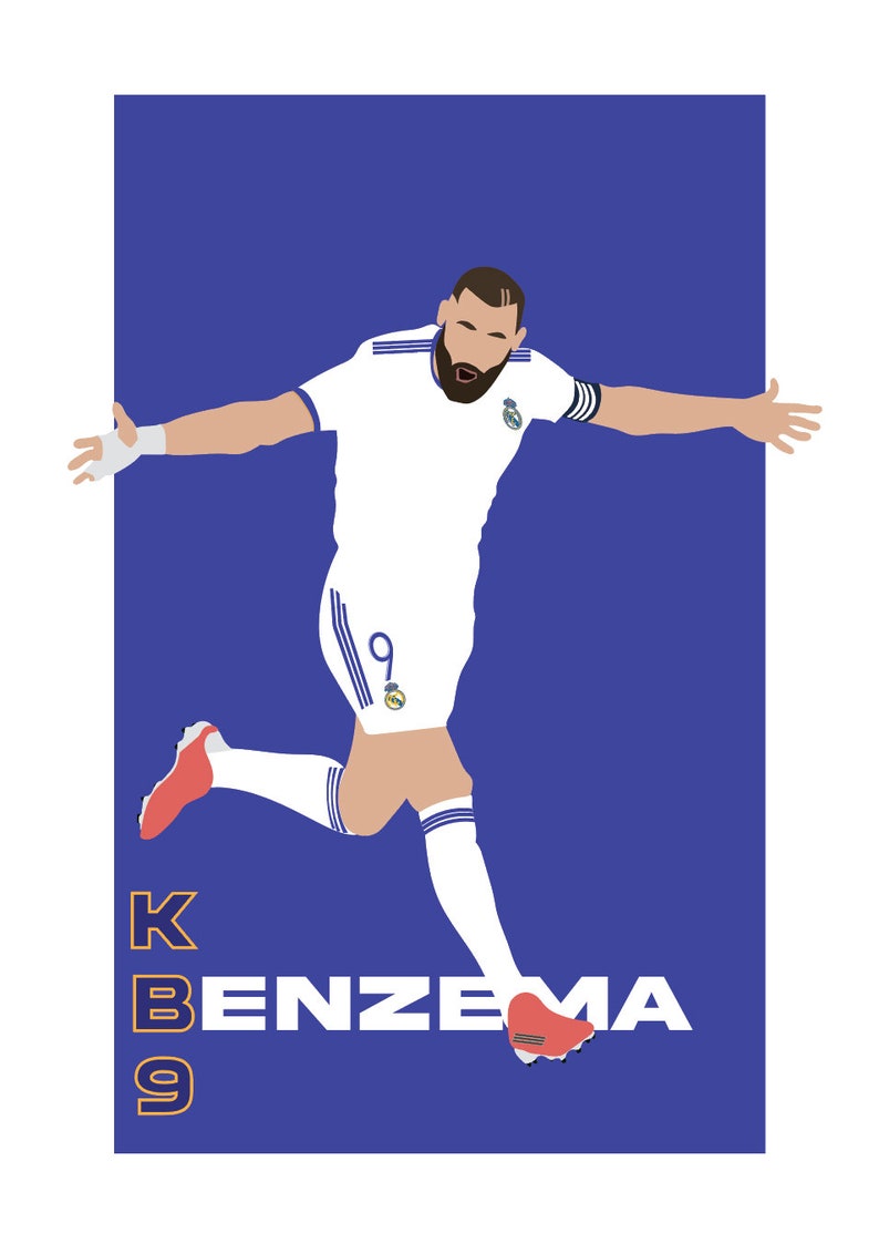 Karim Benzema, Digital Poster,kb9 Real Madrid Ballon D'or, Poster Print ...