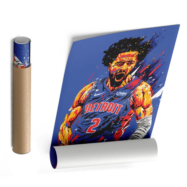 Cade Cunningham Pop Art Canvas Print – Detroit Pistons Wall Decor – NBA ...