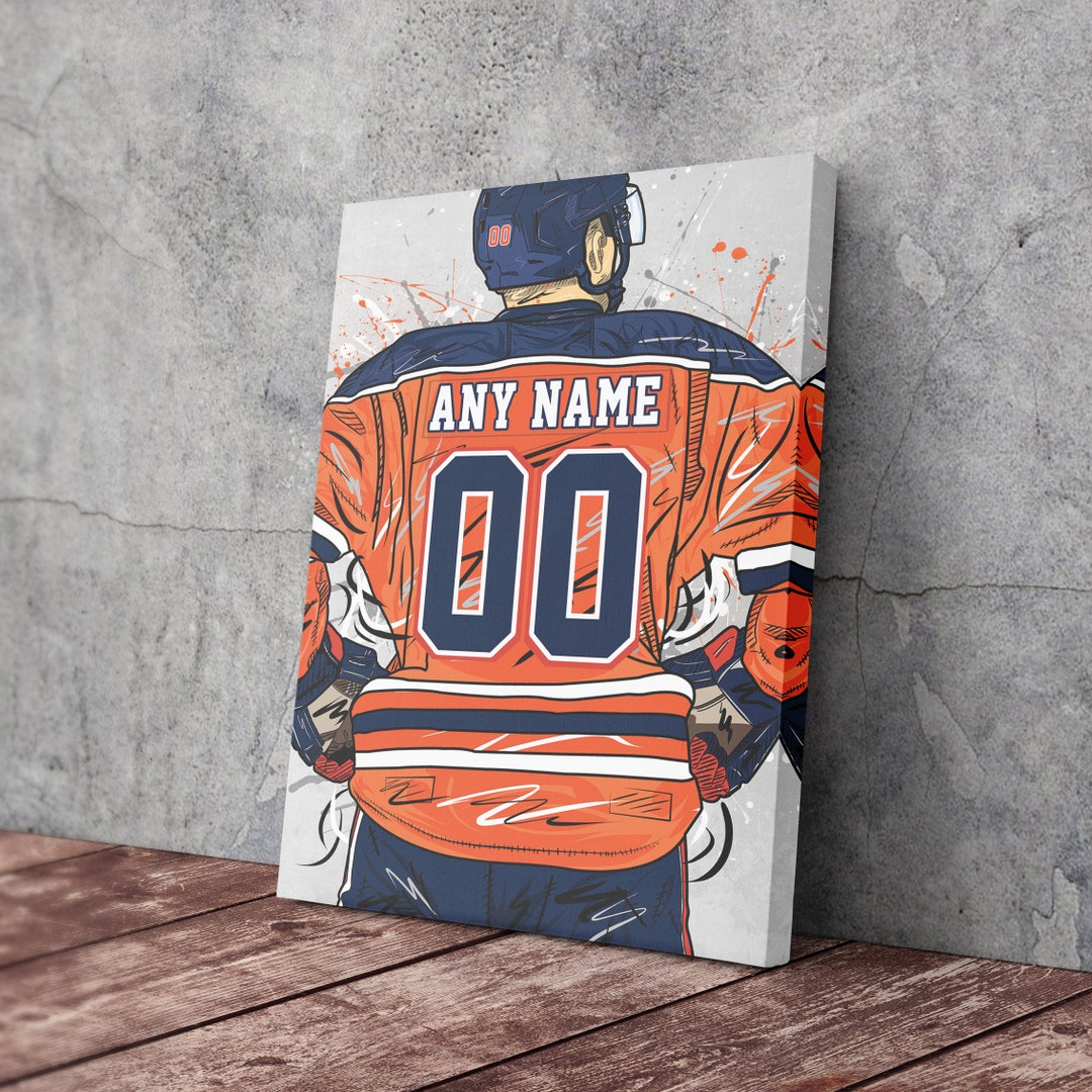 Digital File Edmonton Oilers Jersey NHL Personalized Jersey Custom Name ...