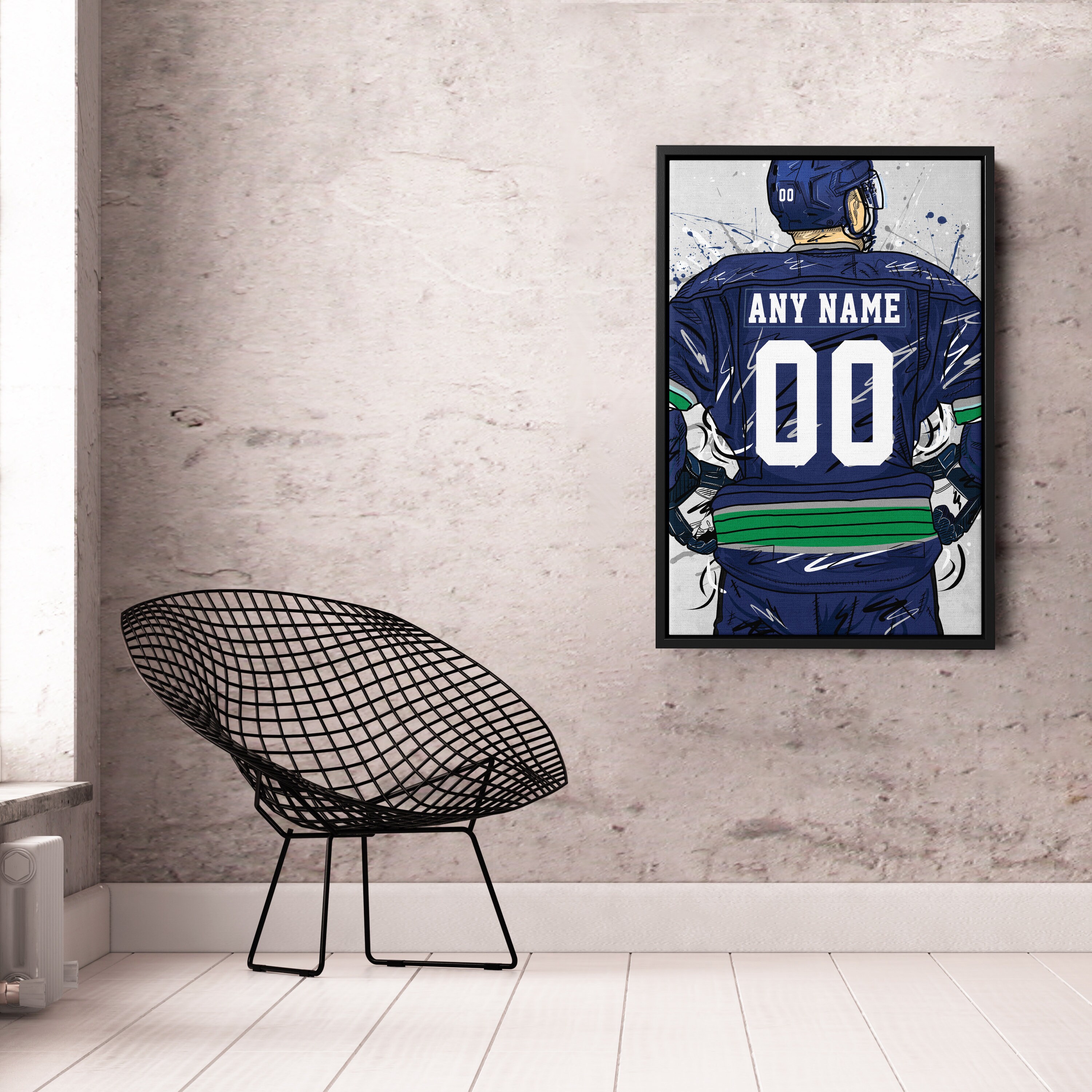 Buy Vancouver Canucks Jersey NHL Neon Personalized Jersey Custom Online ...