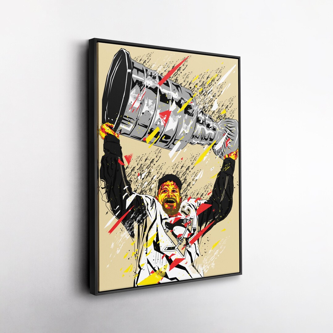 Sidney Crosby Pop Art Canvas Print – Pittsburgh Penguins Wall Decor ...