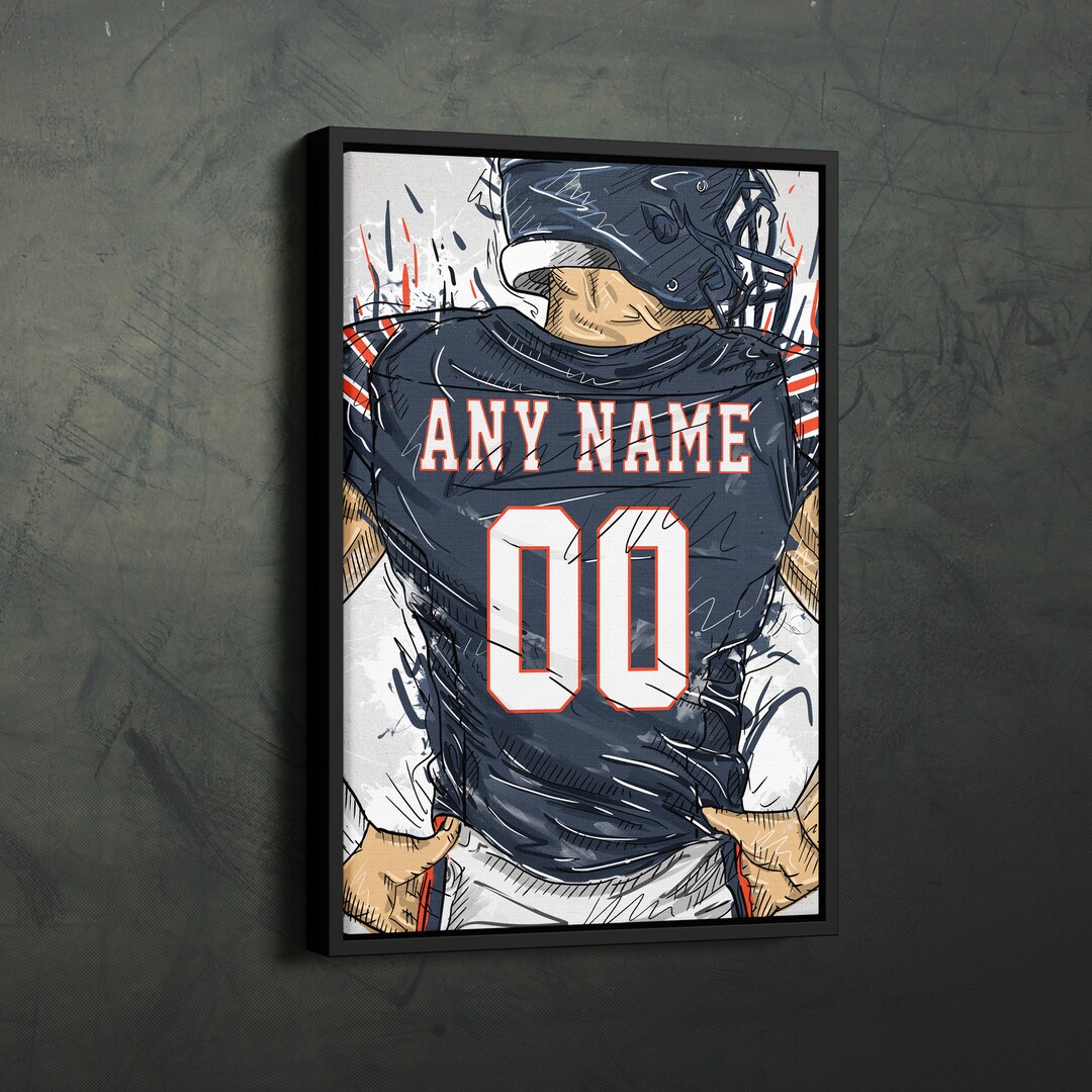 Chicago Bears Jersey Personalized Jersey Football Custom Name and ...