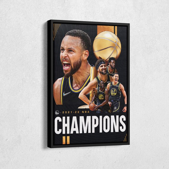 Golden State Warriors Team Poster 2021-2022 NBA Champions - Etsy