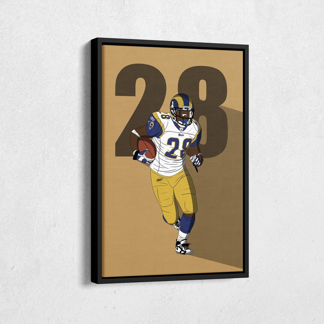 Marshall Faulk Canvas Art St. Louis Rams NFL Canvas Wall Art Print Kids ...